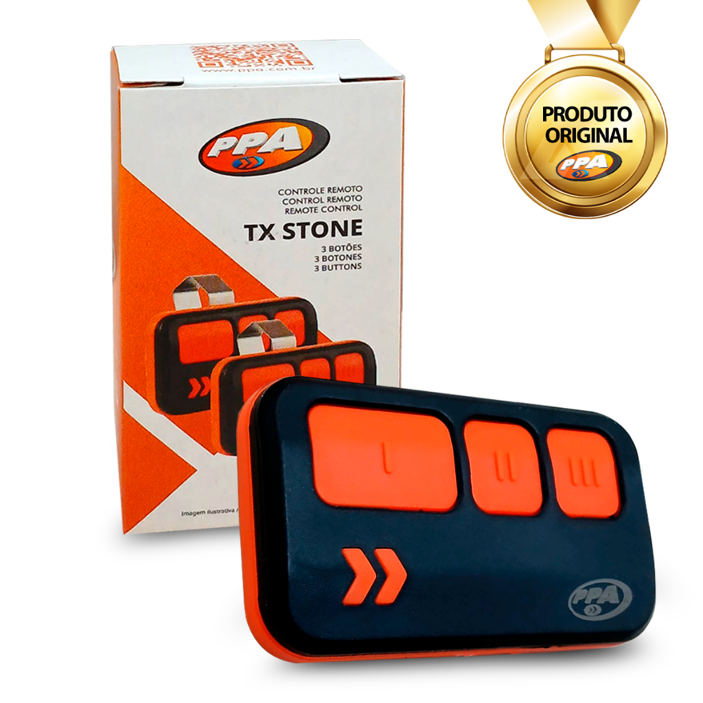 Controle Remoto 3 Teclas PPA Portão Automáticos Stone PPA | Shopee Brasil