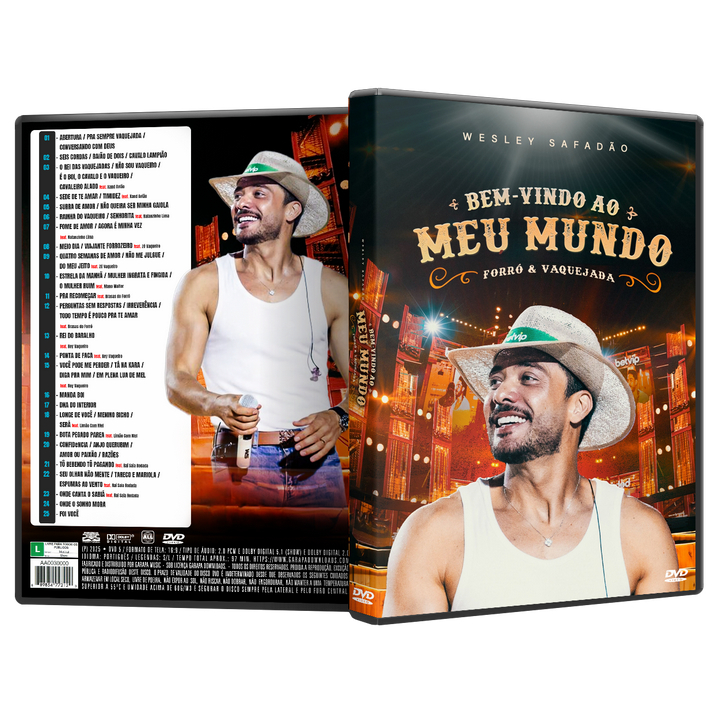 DVD Wesley Safadão - Bem-Vindo Ao Meu Mundo - Forró & Vaquejada (2025) (Autorado) | Shopee Brasil
