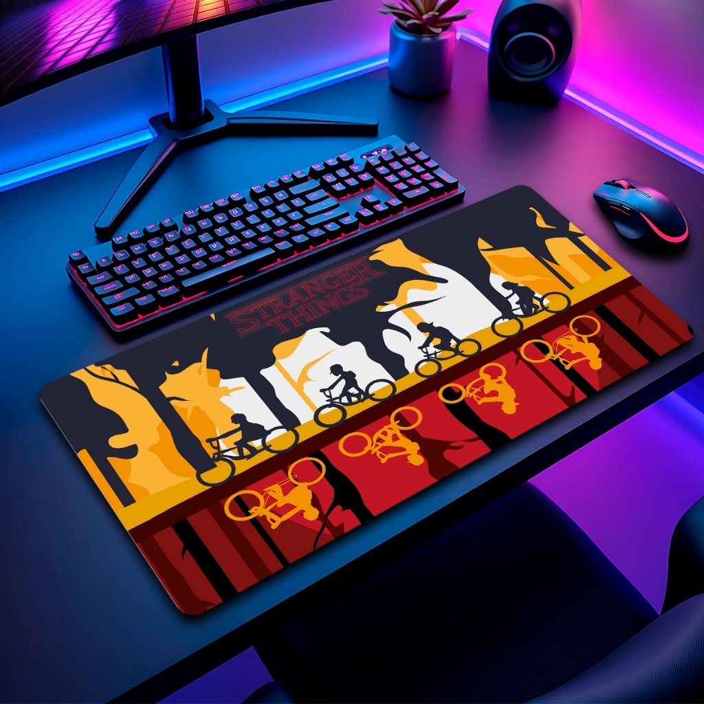 Mouse Pad Gamer Strange Thing Antiderrapante Grande 70x35 80x35 90x40 ...