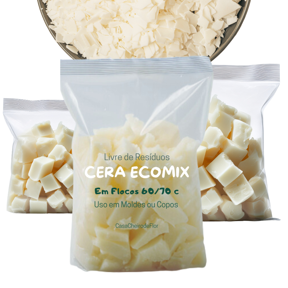 Parafina De Cera De Soja Ecomix P/ Velas Artesanais 2kg 1kg | Shopee Brasil