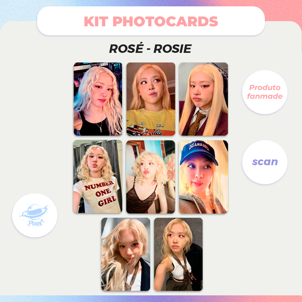 Rosé | Photocards fanmade | blackpink | rosie | KPOP/K-POP | Shopee Brasil