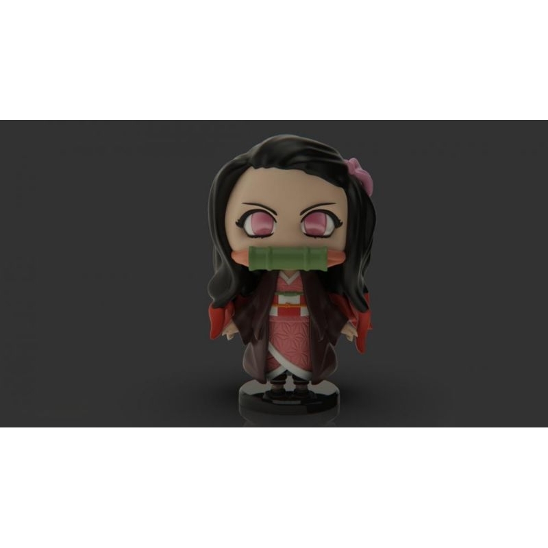 Nezuko Demon Slayer, colecionável, resina, pintura profissional ...