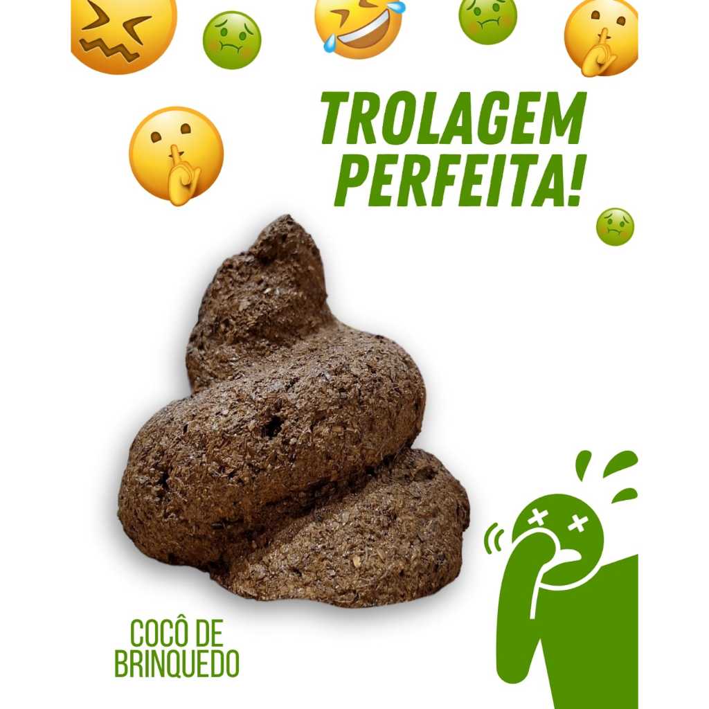 Cocô Bosta Artificial De Argila - Brincadeiras E Pegadinhas | Shopee Brasil