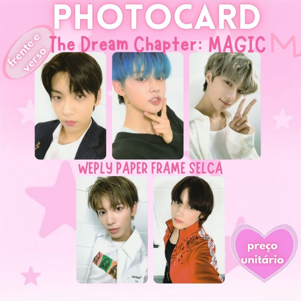 Photocard Fanmade TXT The Dream Chapter: MAGIC (Weply Paper Frame Selca ...