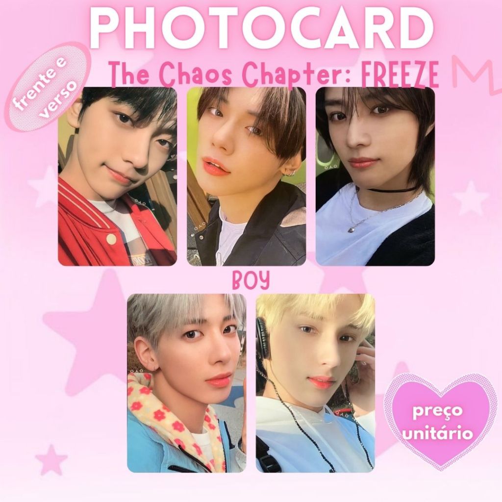 Photocard Fanmade TXT The Chaos Chapter: FREEZE (BOY) | Shopee Brasil