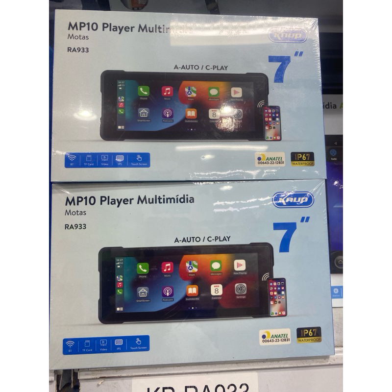 Multimídia mp10 7” car play | Shopee Brasil