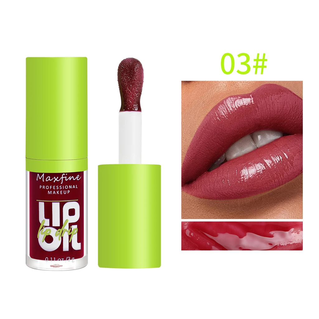 Lip Gloss líquido transparente, 6-Tone óleo hidratante, Natural Lip ...