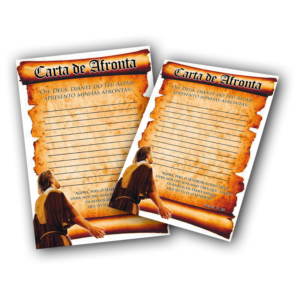 Folheto Carta de Afronta A4 papel brilho 115g - 100 unidades | Shopee Brasil