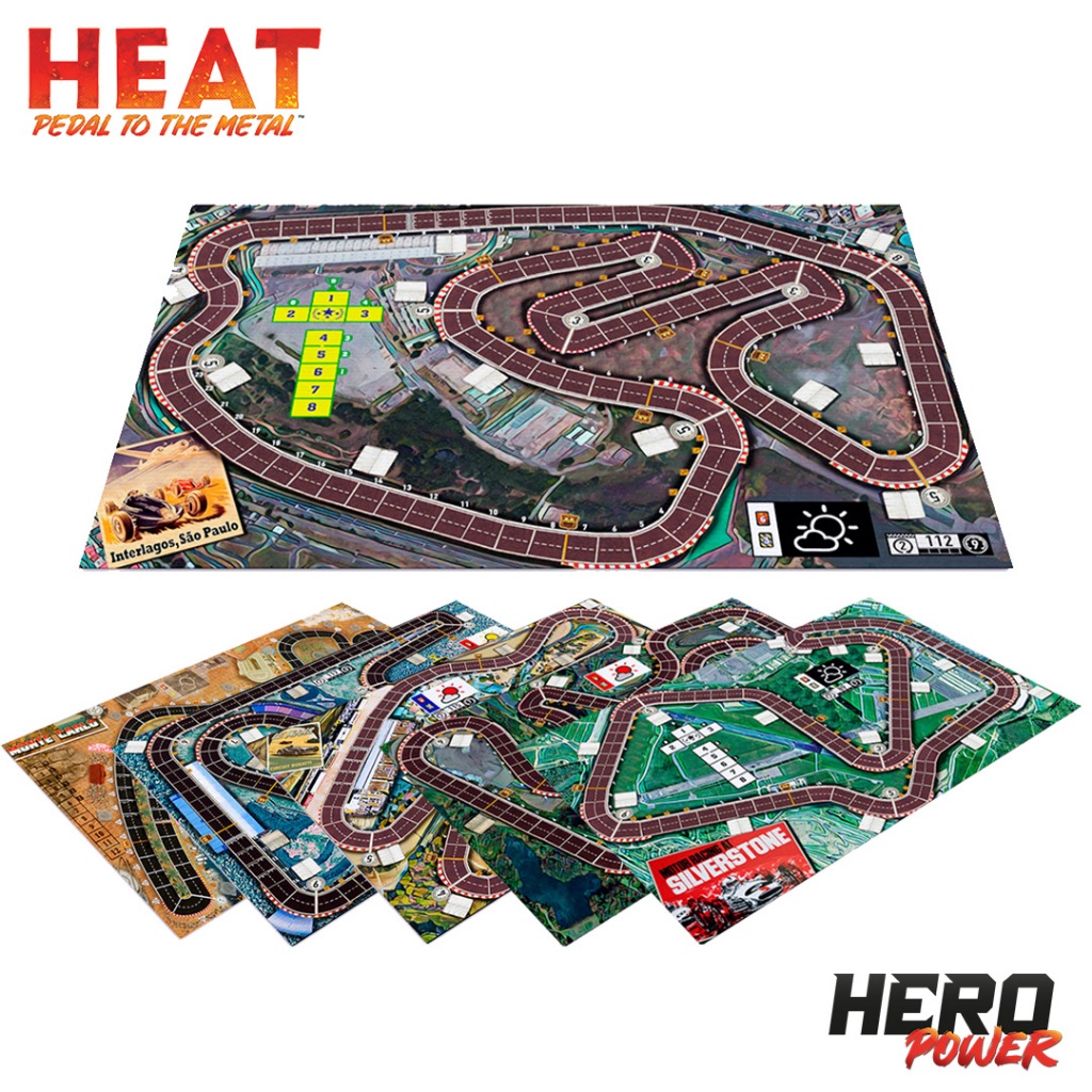 Playmat Heat Pedal to the Metal Várias Pistas Interlagos Lemans Monte ...