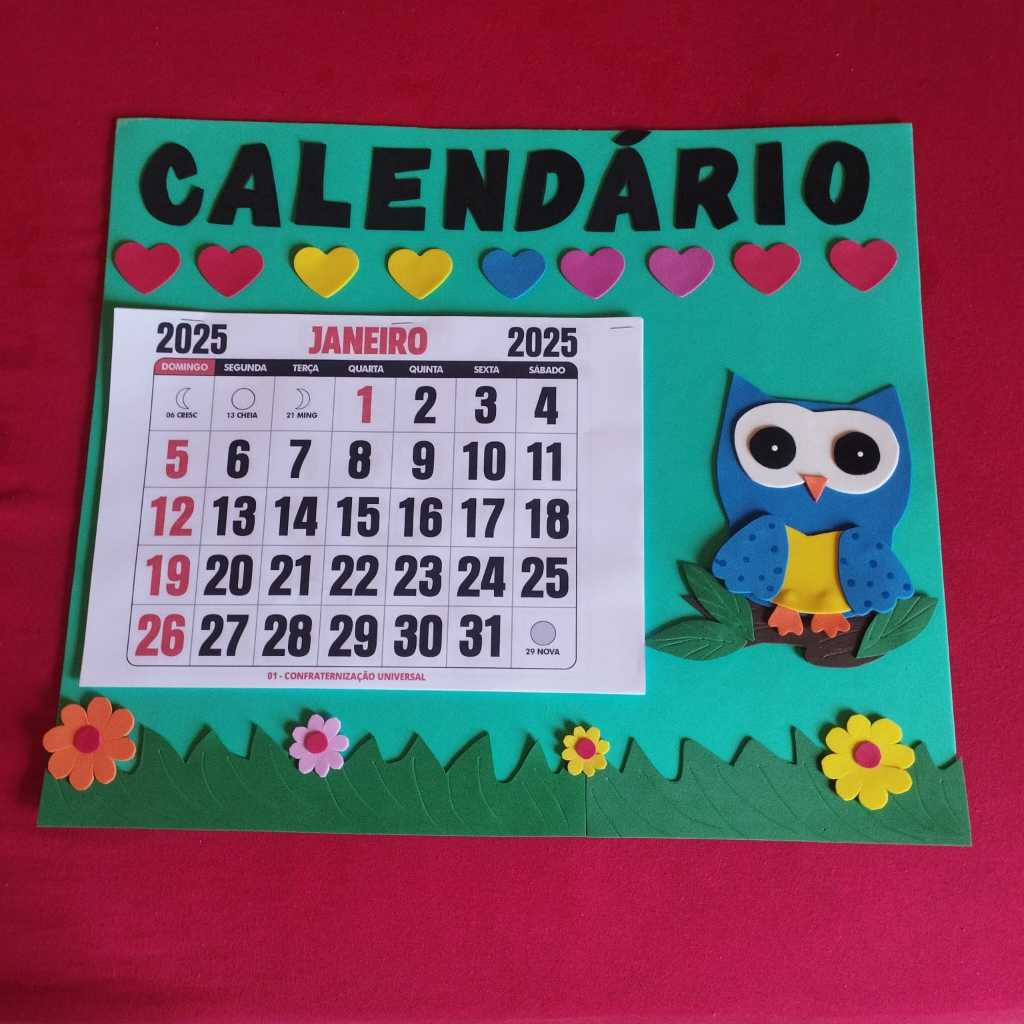 Painel Calendário em EVA 3 mm para Decoração Escolar 2026 | Shopee Brasil
