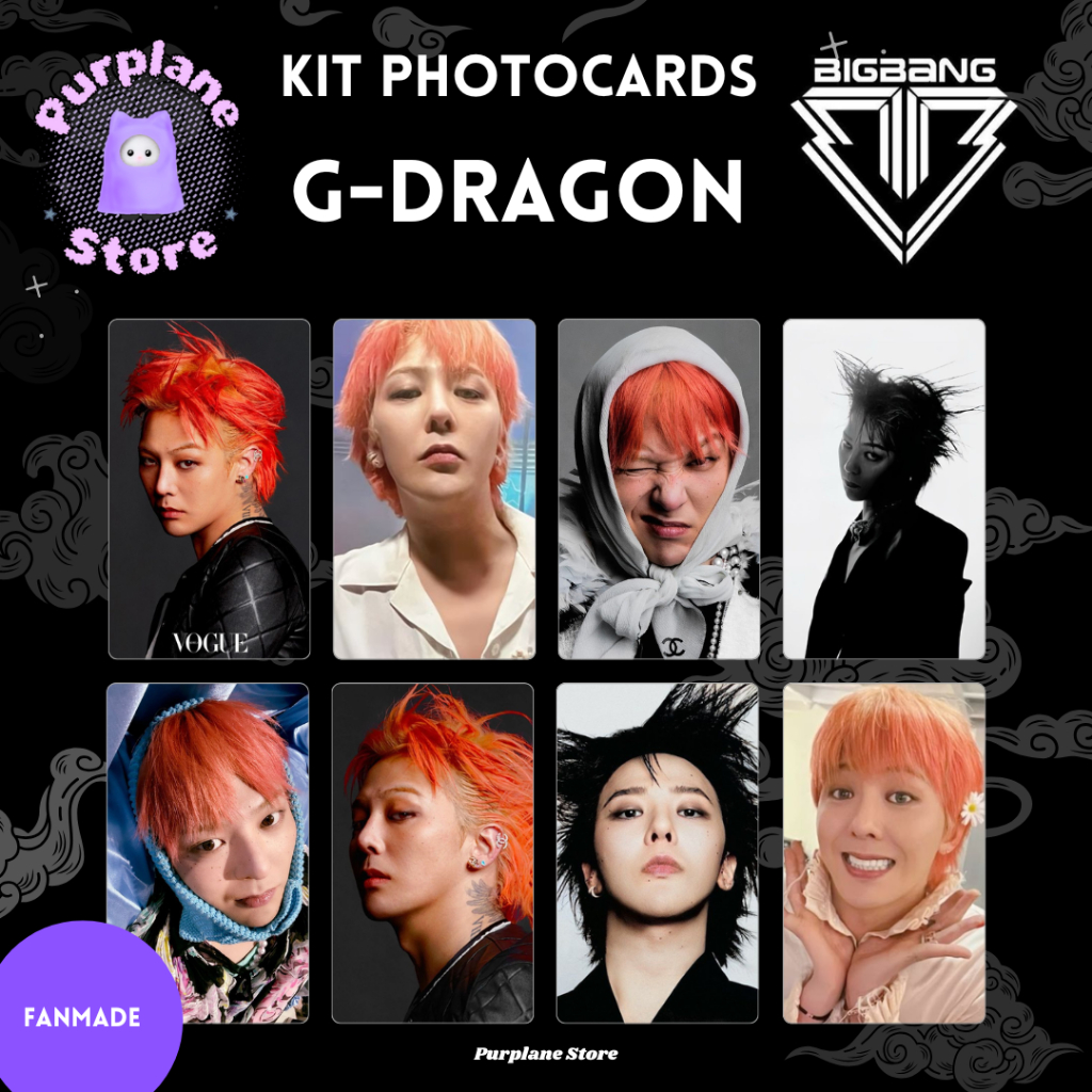 Photocards G-Dragon Selca BigBang K-pop Fanmade | Shopee Brasil