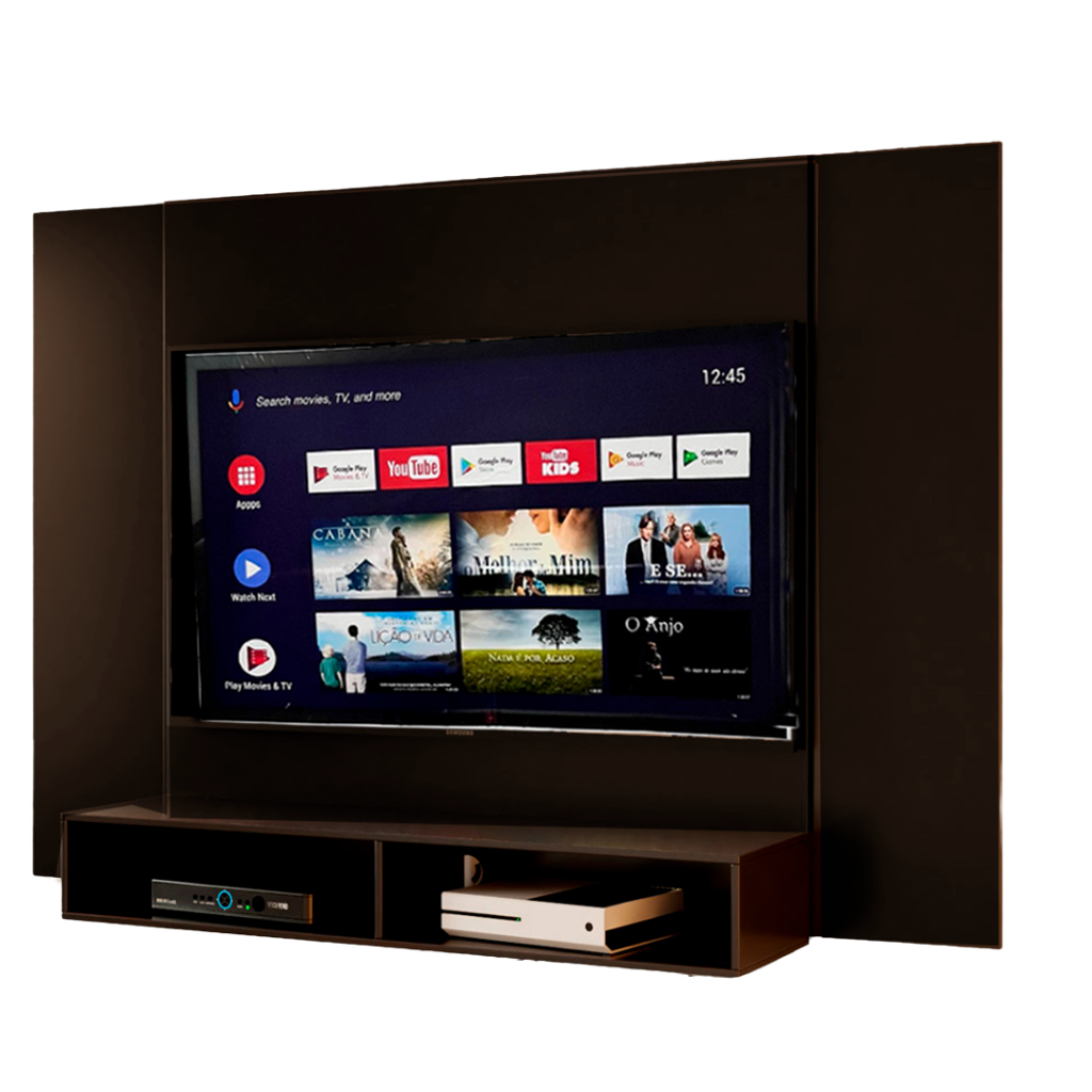 Painel de TV Dijon até 43 Polegadas com 2 Nichos Preto | Shopee Brasil