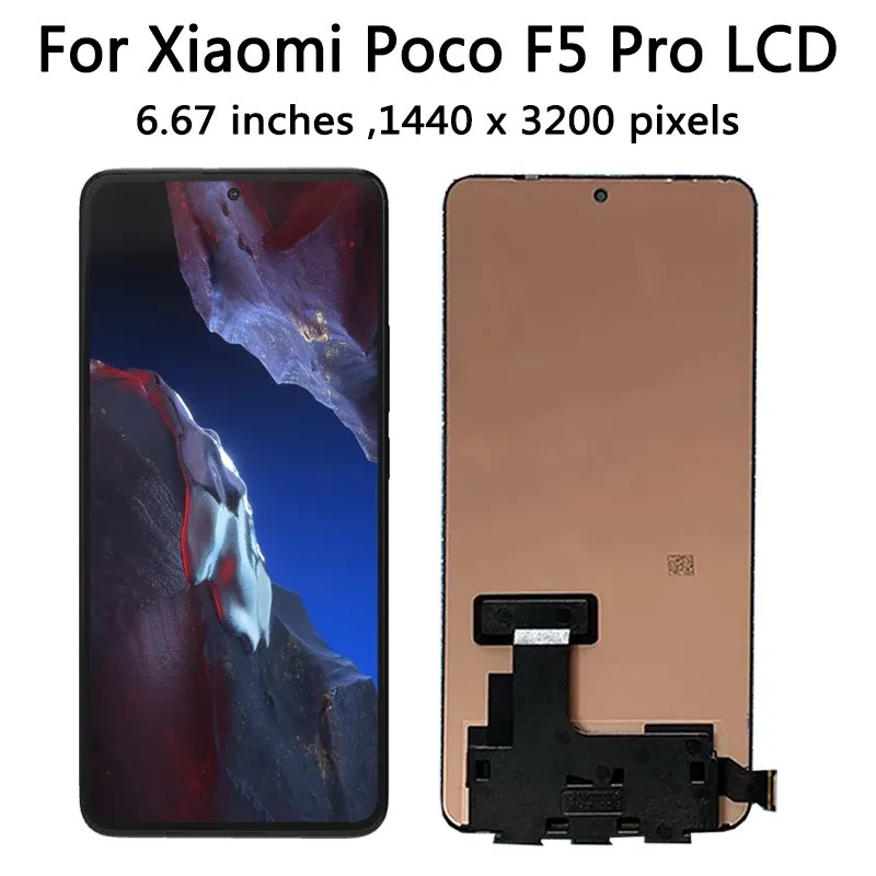 Tela Display Frontal Xiaomi Poco F5 Pro 5g Amoled Sem Aro pronto entrega + Película + Capa ...
