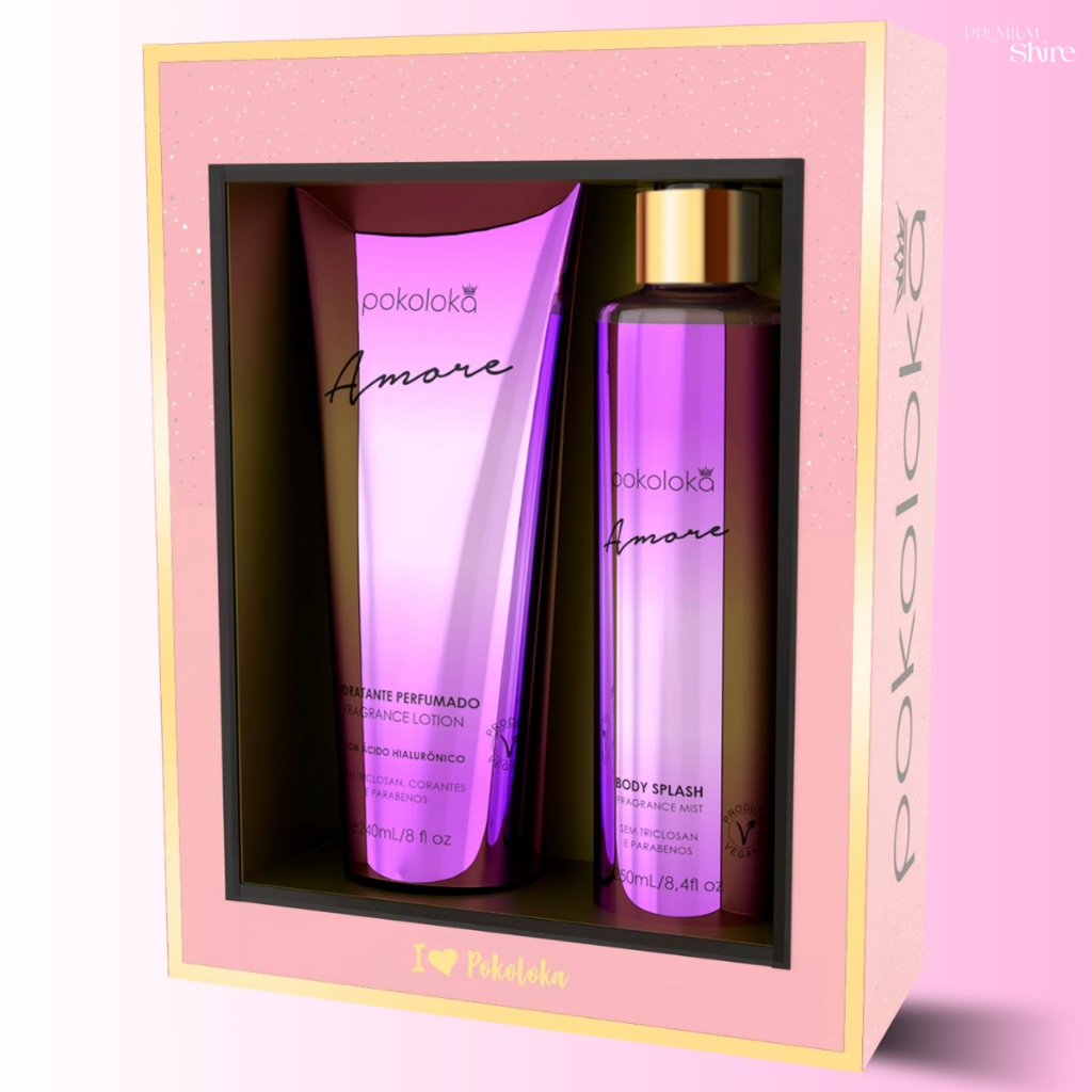 AMORE Pokoloka Kit (Creme Hidratante 240ml + Body Splash 250ml ...