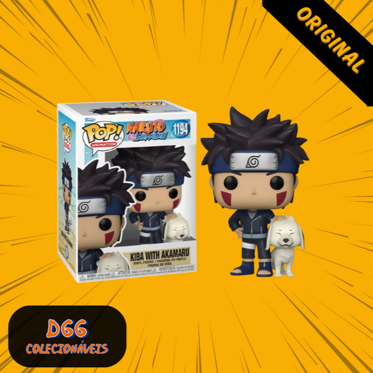 FUNKO POP - Kiba with Akamaru #1194 - ORIGINAL | Shopee Brasil