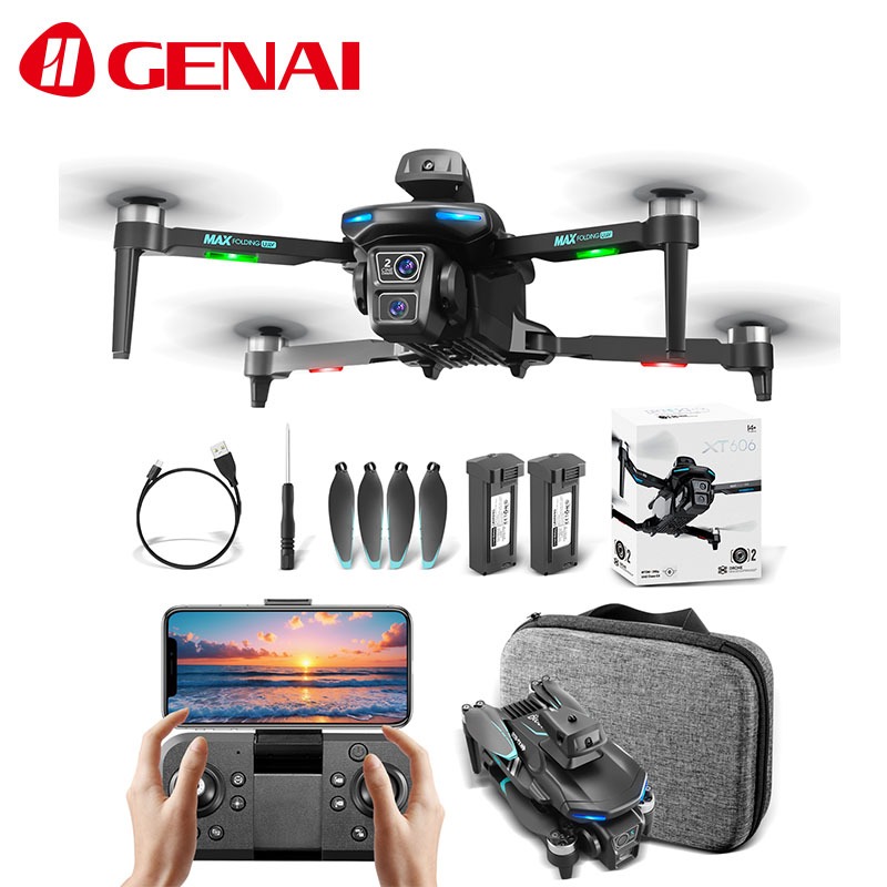 【GENAI】Drone XT606 Câmera dupla HD Drone de controle remoto ...