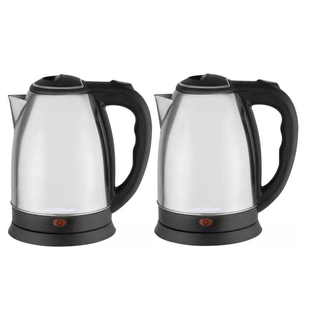 02 Chaleira Jarra Elétrica Inox 110v e 220v / 1,8 Litros / Envio Imediato | Shopee Brasil