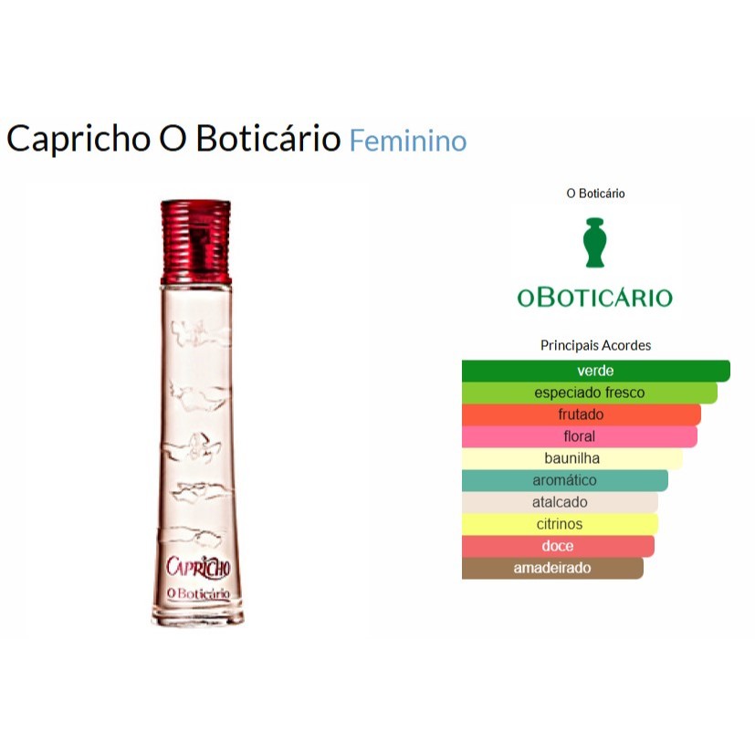 Perfume Capricho 4ML O Boticário Capricho Love Capricho #BeMyself ...