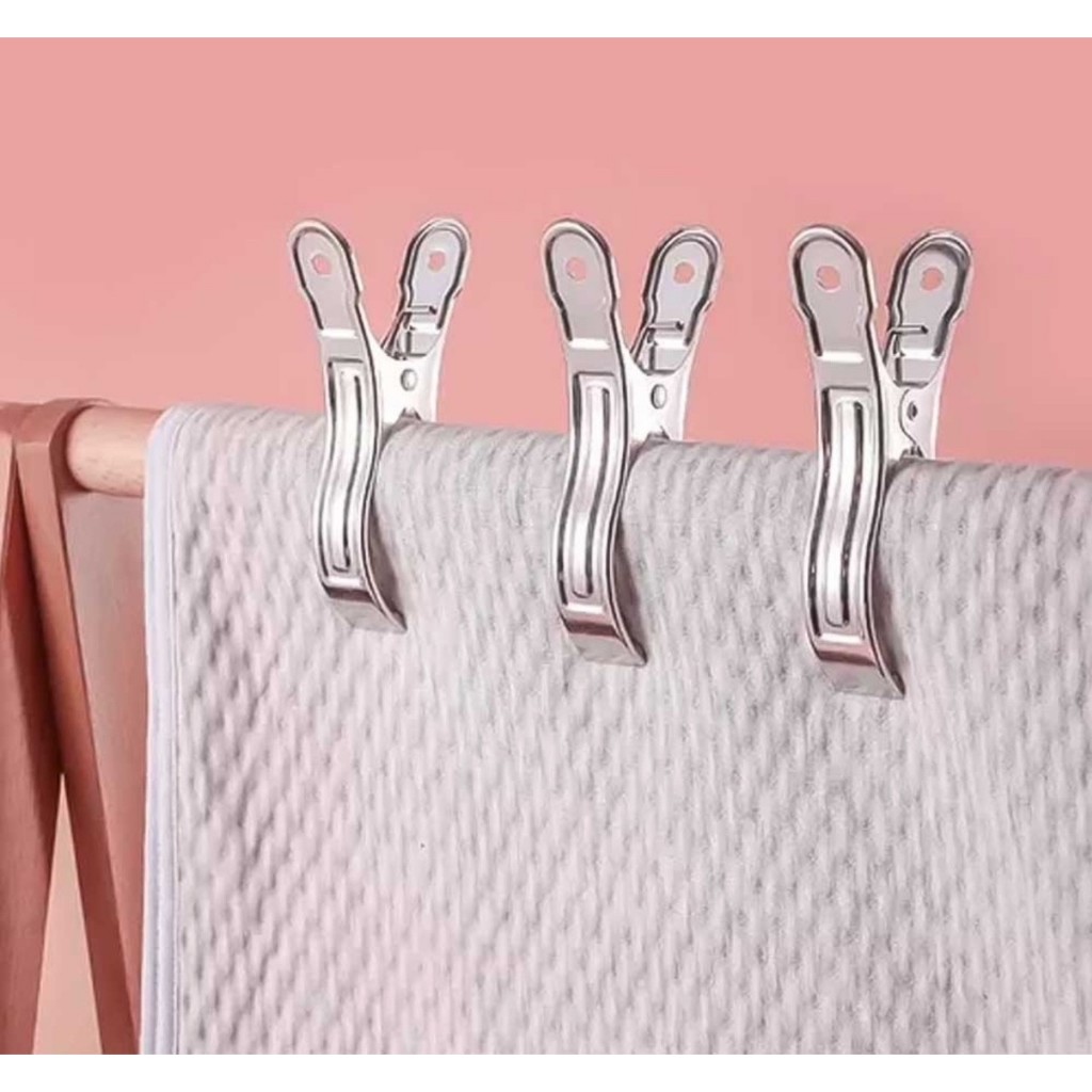 Kit 2 Peças Prendedor de Edredom Cobertor Pesado em Inox | Shopee Brasil