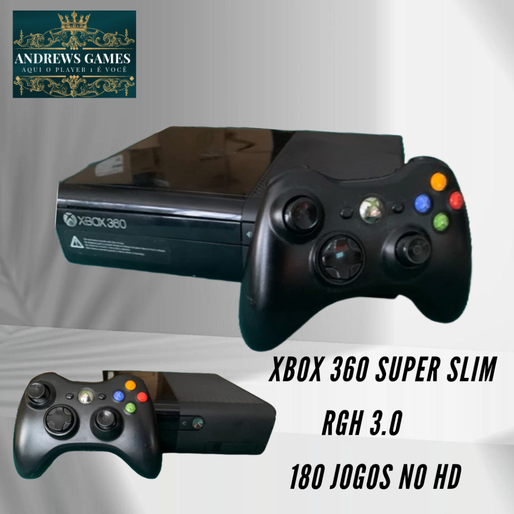 Xbox 360 super slim rgh | Shopee Brasil