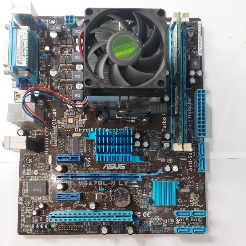 KIT ASUS AMD SOCKETE AM3+ PLACA PROCESSADOR E COOLER | Shopee Brasil