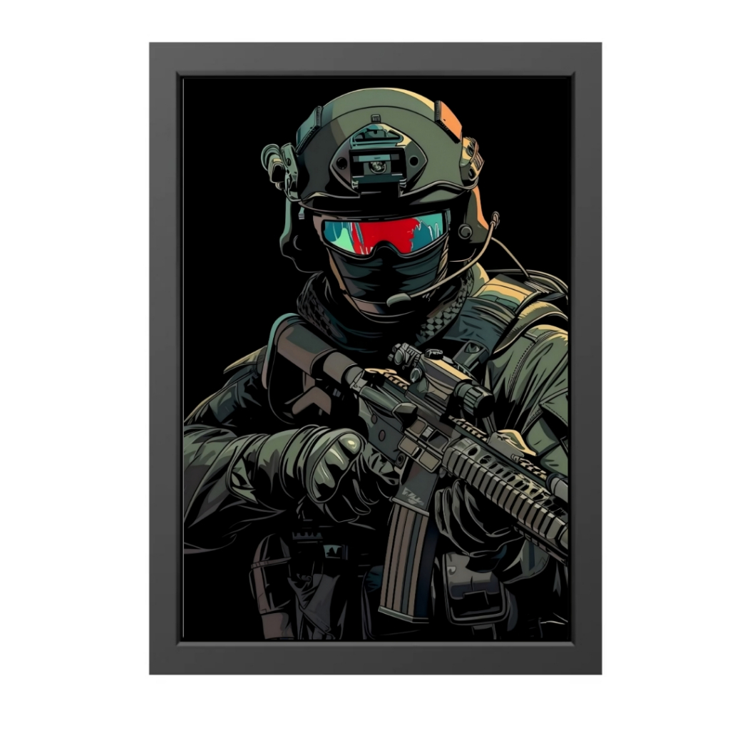 Quadro Placa Decorativa Forças Especiais Exército Armas Decoração ...