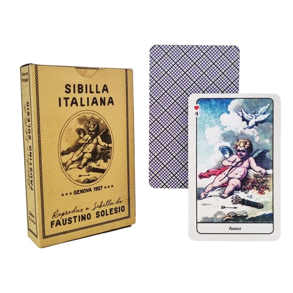 Sibilla Italiana Faustino Solesio - caixinha Com 52 Cartas (Sibila ...