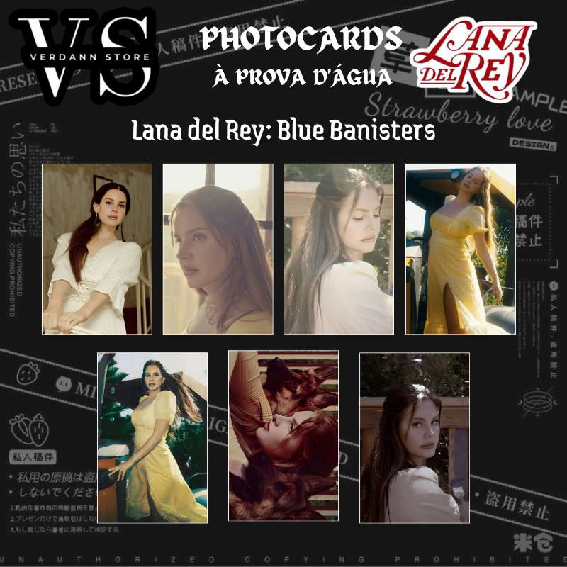 Kit Photocards 360g Blue Banisters: LDR à prova d'água Fan-made 5.5x8 ...