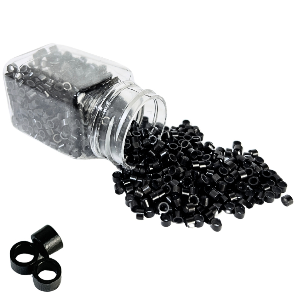 Microlink Preto Mega Hair Sem Silicone Argolinha 500 Unidades | Shopee ...