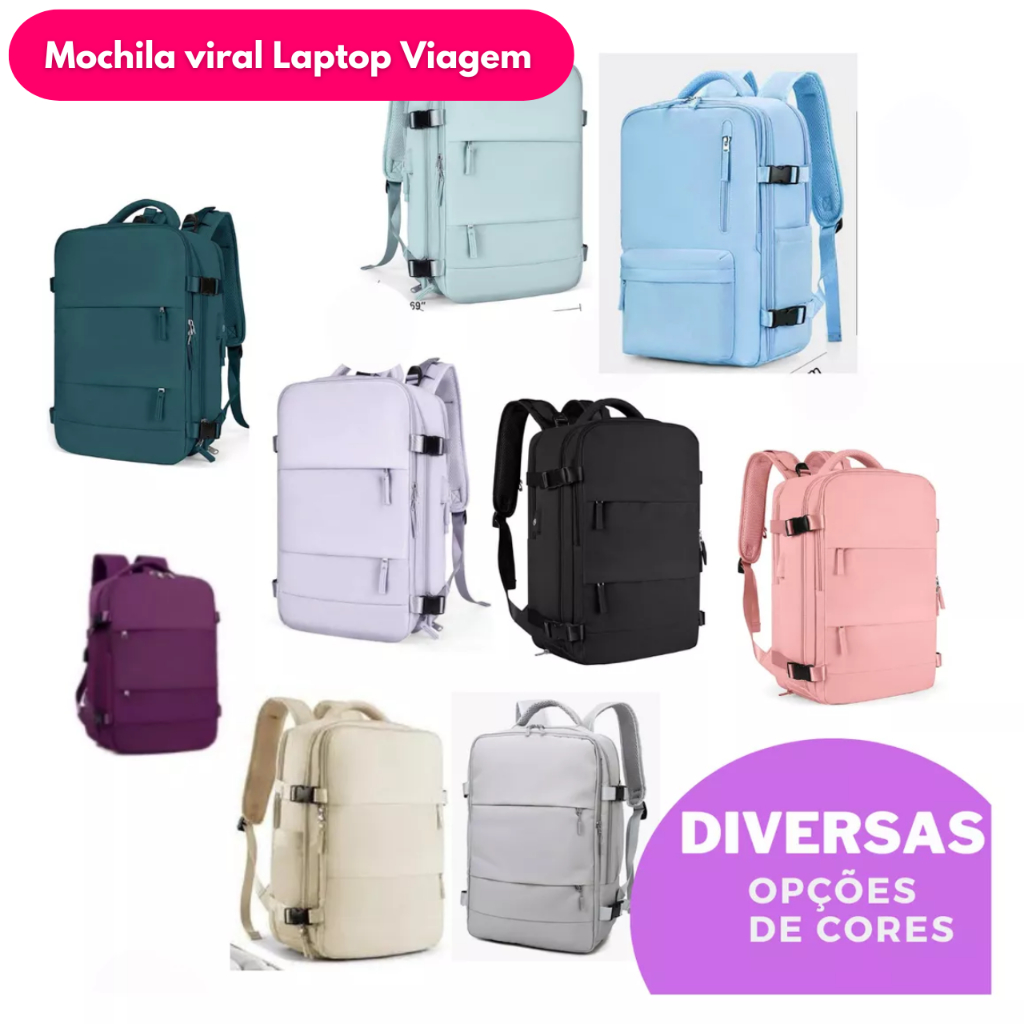 Mochila viral Laptop Viagem Escolar À Prova D'água Executiva Notebook ...