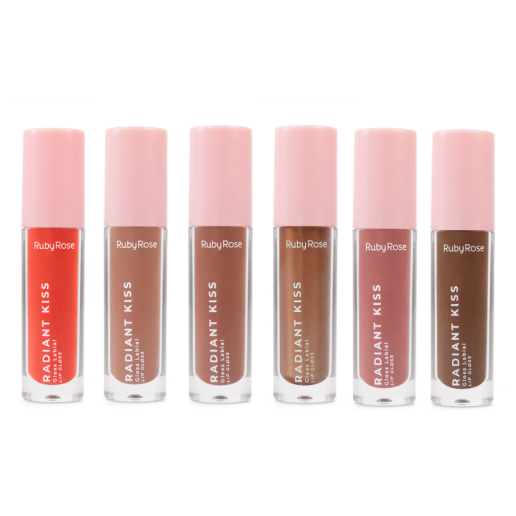 Gloss Labial Radiant Kiss Ruby Rose Brilhante Lip Gloss (RK10, RK20, RK30, RK40, RK50, RK60 4g ...
