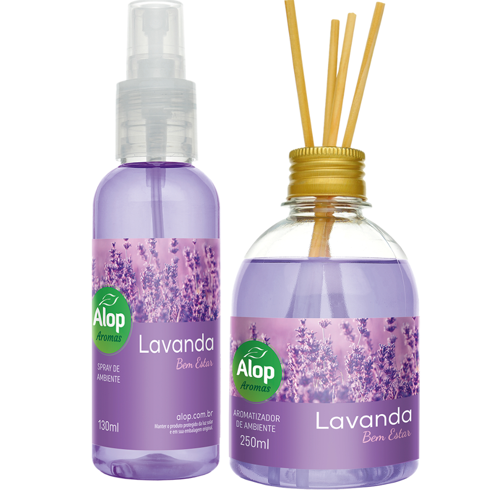 Kit Cheirinho para casa - Aromatizador 250ml + HOME SPRAY 130ml LAVANDA ...