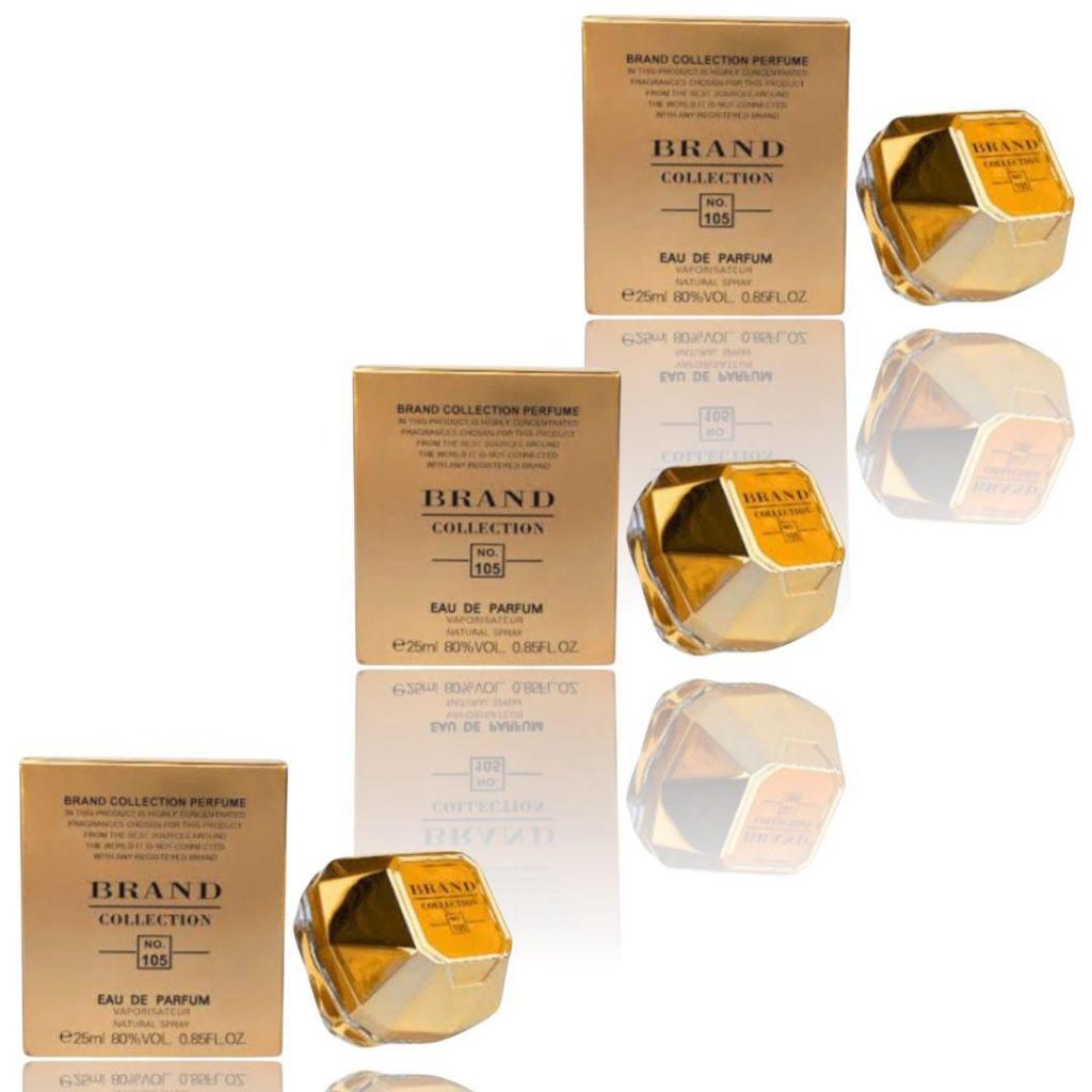Perfumes miniaturas marca Brand Collection 25ml Numeração105 Lady Mil ...