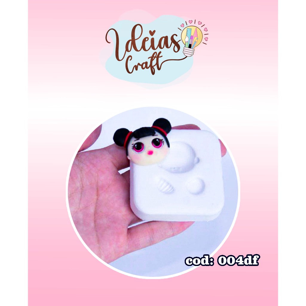 MOLDE SILICONE APLIQUE LOL | Shopee Brasil