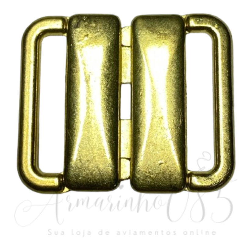 Fecho Metal 18mm C/10 Unidades - Dourado ou Prata | Shopee Brasil