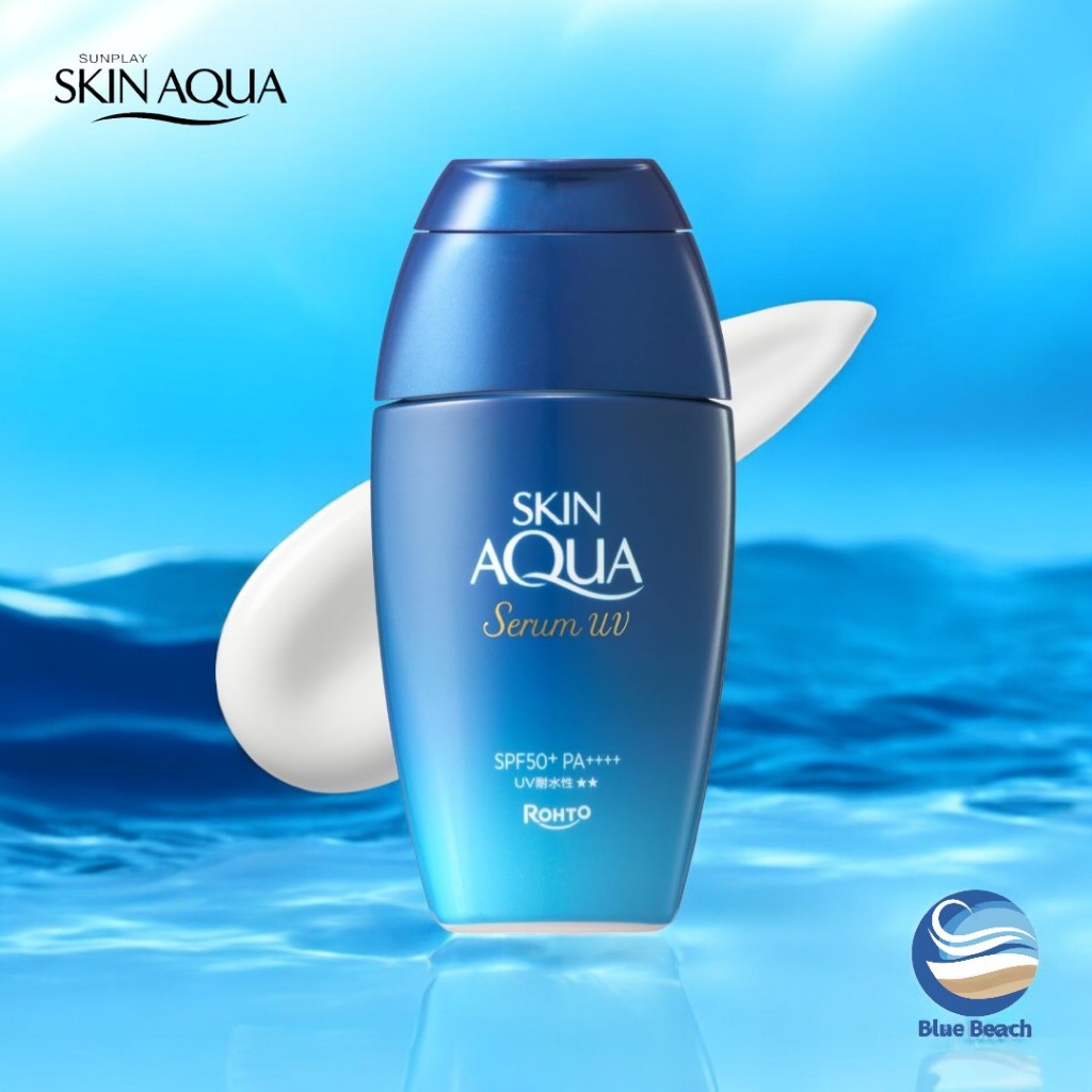 SKIN AQUA Protetor Solar Sérum Hialurônico SPF50+/PA++++/Hidratante/Sem ...