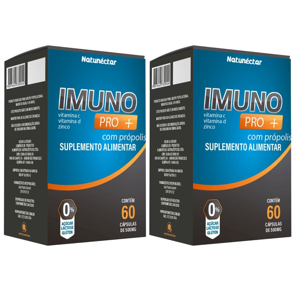 Kit Combo 02 Unidades Imuno Pro+ 500mg – Total 120 Cápsulas ...