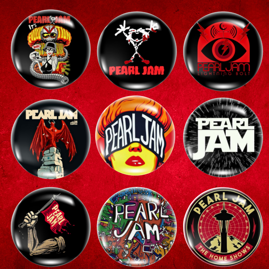 Kit 6 Bottons Pearl Jam - Broche / Bottons / Pin / Botom (4,5cm ...
