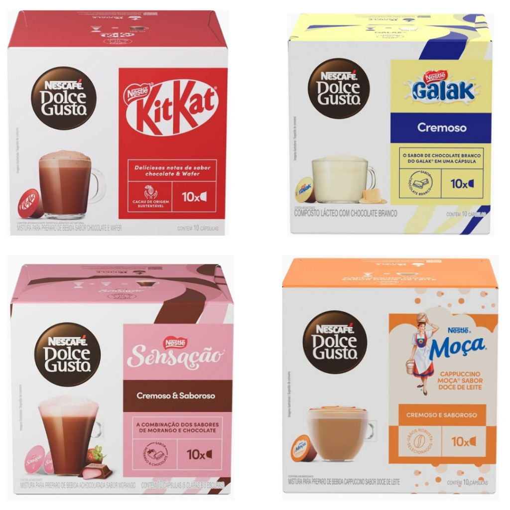Dolce Gusto KIT KAT GALAK SENSAÇÃO MOÇA 40 Cápsulas de Café Nescafé ...