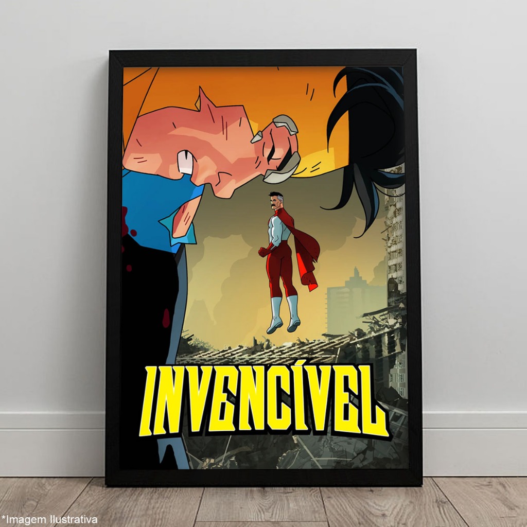 Quadro Invencível Série Invincible Pôster C/ Moldura A4 e A3 | Shopee ...