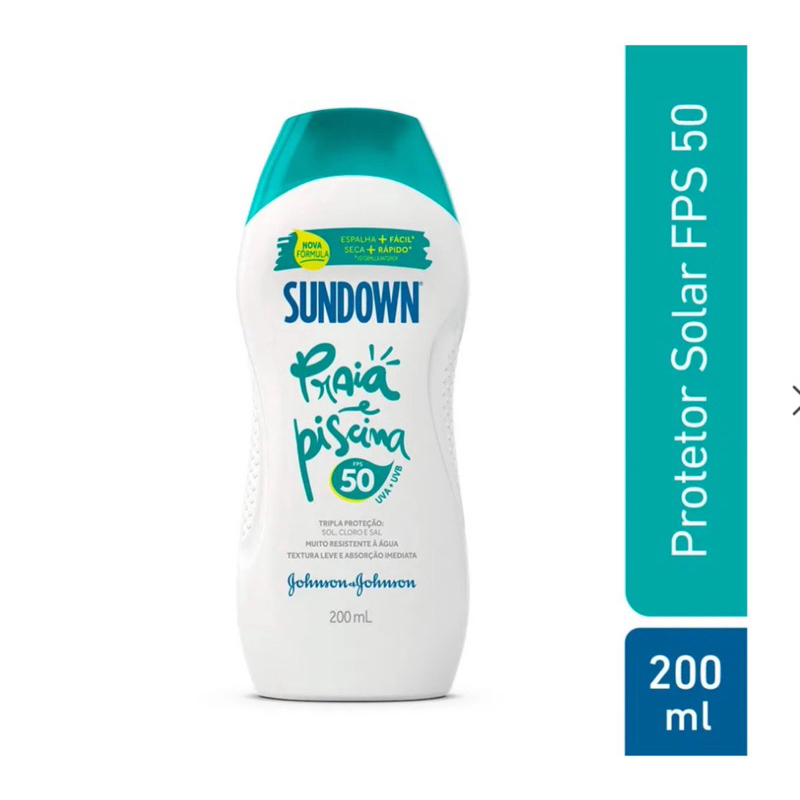 PROTETOR SOLAR FPS50 SUNDOWN 200ML | Shopee Brasil