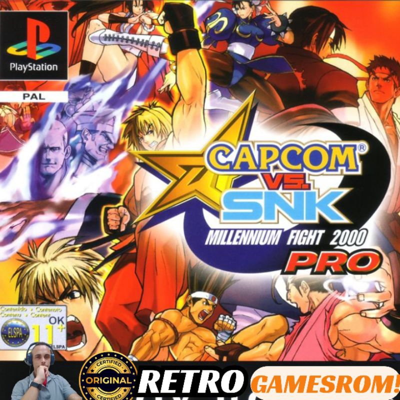 Jogo Capcom Vs SNK de Ps1 - Jogo Capcom Vs SNK de Play1 - Capcom Vs SNK de Playstation - Ps1 e ...