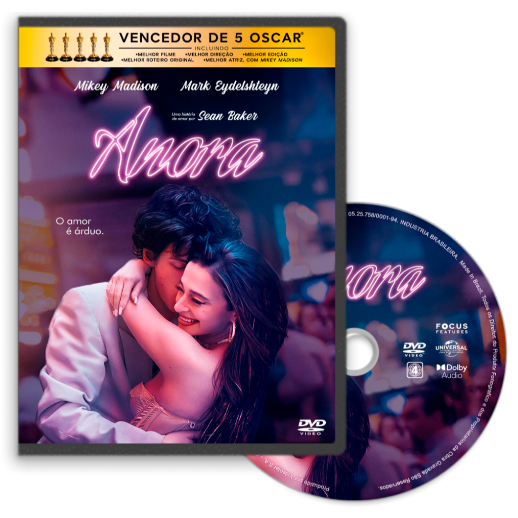 DVD - Anora (2025) (Dual Áudio) (Ganhador do Oscar melhor filme 2025) | Shopee Brasil