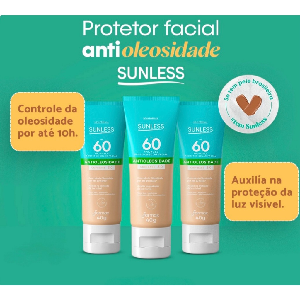 Protetor Solar em Bastão com Cor Facial Stick ou Loção FPS 50 Facial ...