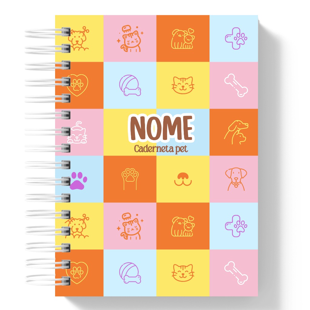 Caderneta de Saúde Pet Tamanho A5 Personalizado com Nome | Shopee Brasil