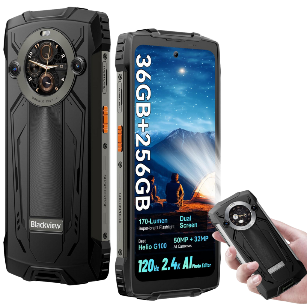 Blackview BV8200 NFC Dual SIM de 256GB 12+24GB RAM | Shopee Brasil