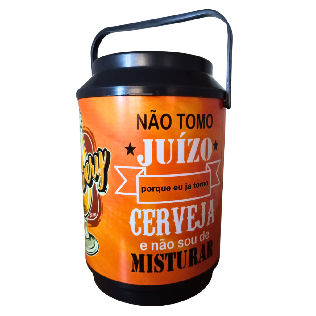 Cooler Térmico Redondo Pequeno Mini Para 10 latas 350 ml Armazenamento ...