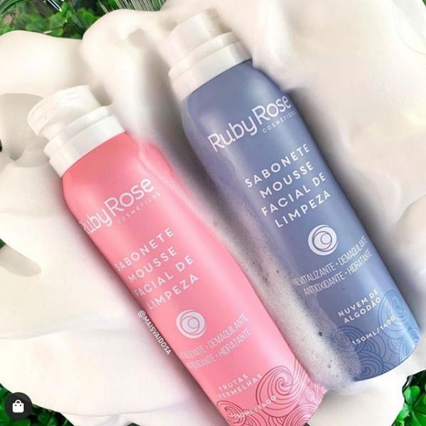 Mousse facial de limpeza Ruby Rose | Shopee Brasil