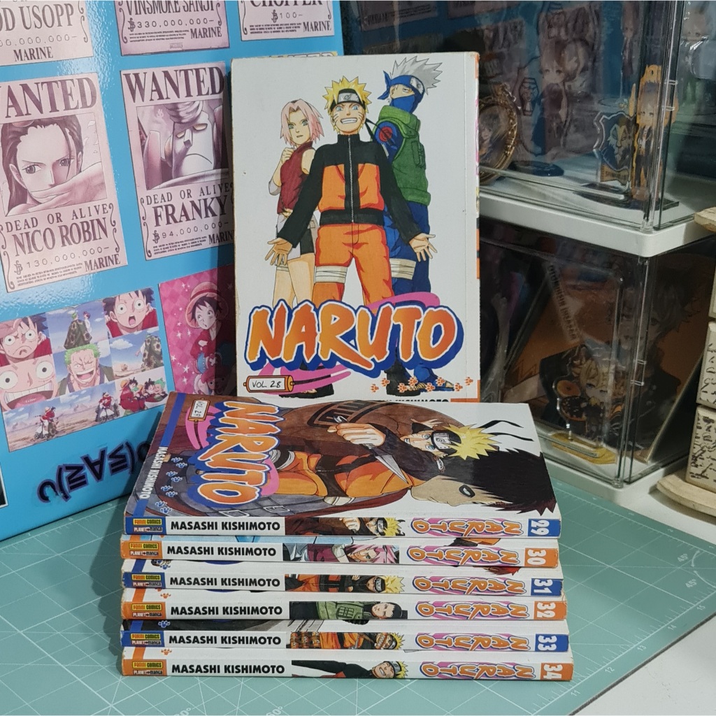Mangas Naruto - Vol. 28, 29, 30, 21, 32, 33, 34 | Shopee Brasil