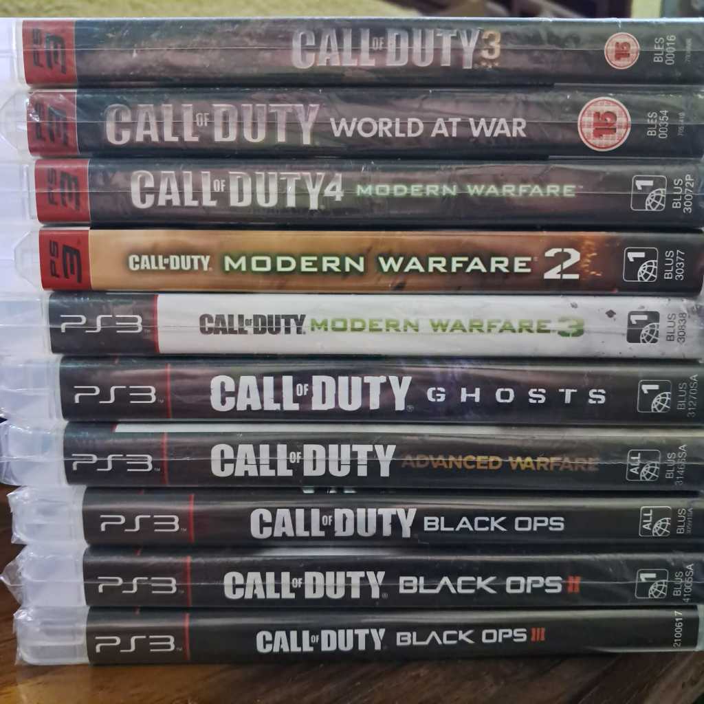 Coleção Completa Call of Duty Playstation 3. LEIA A DESCRIÇÃO | Shopee ...